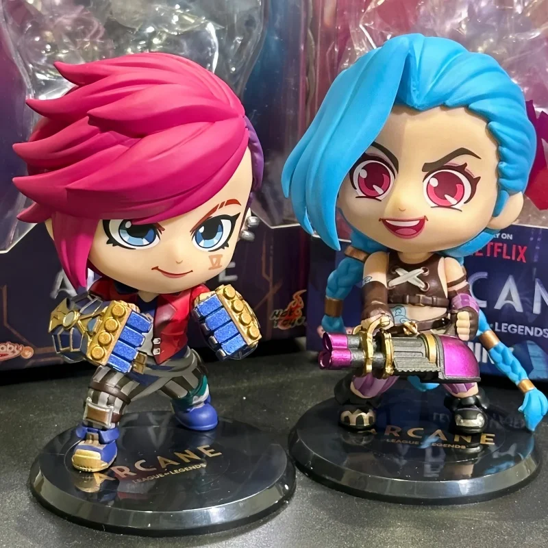 League Of Legends Jinx Vi Cosbabys 10cm Mini colección Arcano hecho a ...