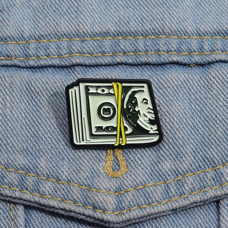 Creativity-Money-Enamel-Pins-Custom-Count-Money-Get-Rich-Brooches-Lapel ...