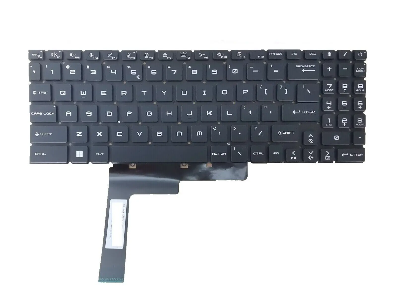 New-Laptop-Colorful-Backlit-US-Keyboard-MSI-Creator-Z16-A11U-MS-1571 ...