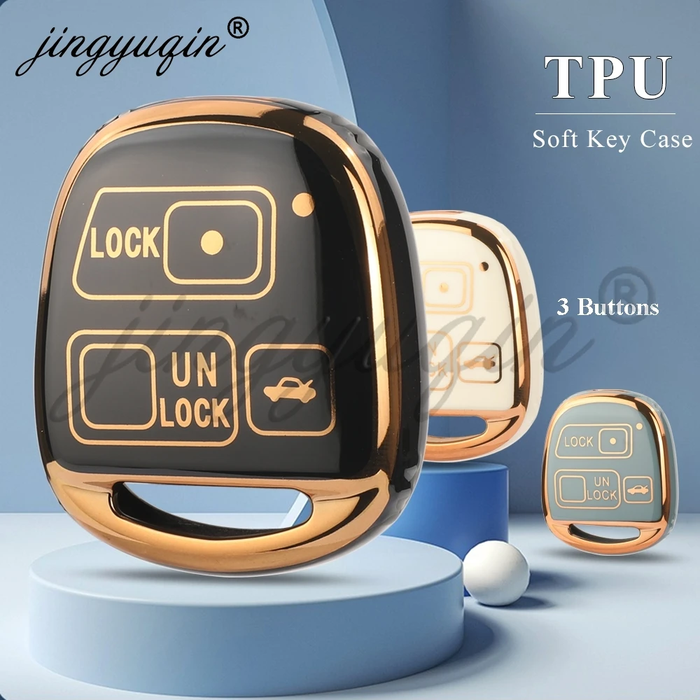 jingyuqin-3Button-TPU-Car-Remote-Key-Cover-Case-For-Toyota-Avensis ...
