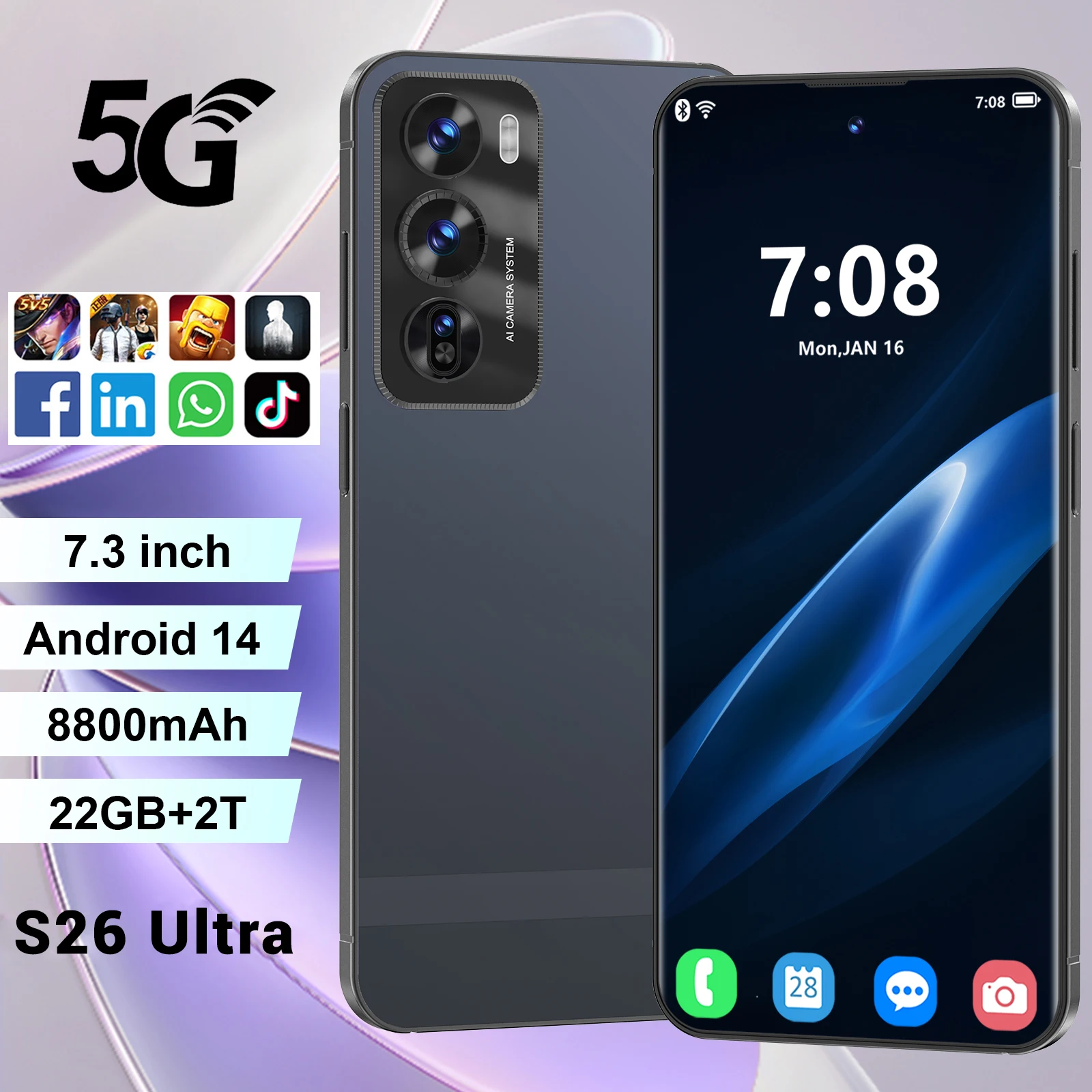 2024-Smartphone-Android-7-3-pulgadas-HD-S26-Ultra-22GB-2TB-8800mAh ...