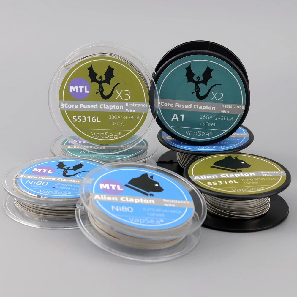 DL-MTL-RDL-Fused-Clapton-Alien-Roll-Supefine-NI80-A1-SS316L-Resistances ...