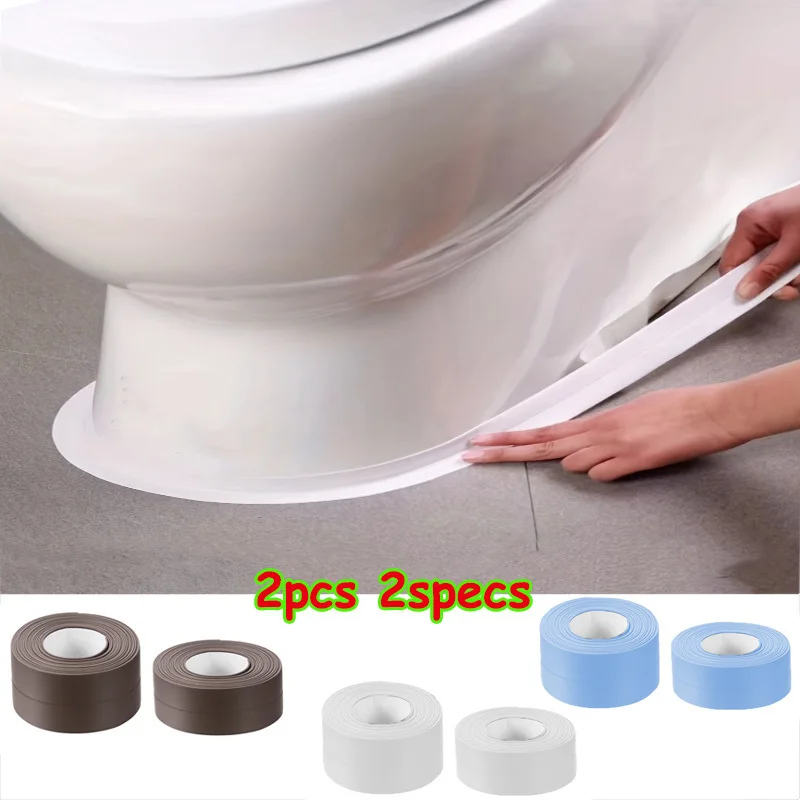 PVC Waterproof Sealing Tape Bathroom Toilet Caulk Tapes Kitchen Sink ...