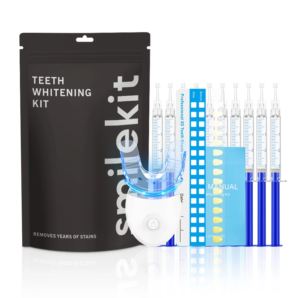 Smilekit-PAP-Teeth-Whitening-Kit-With-Led-light-And-Gel-Portable-Clean ...
