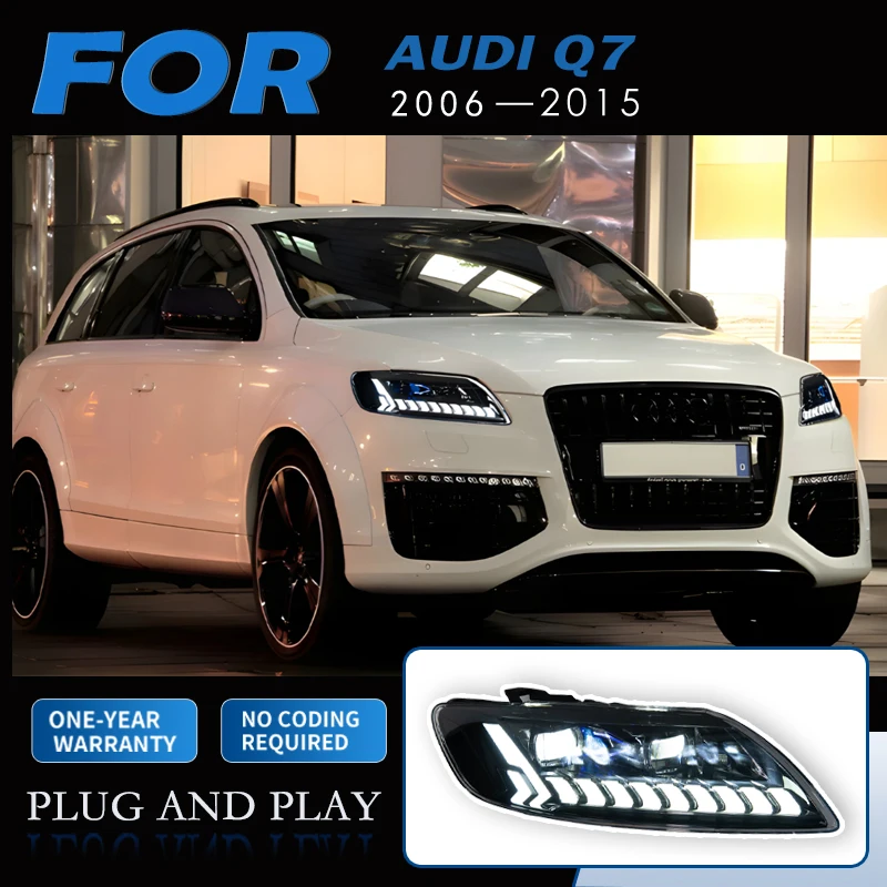 Headlight-For-Audi-Q7-Front-Lights-LED-Headlights-2006-2015-Head-Lamp ...