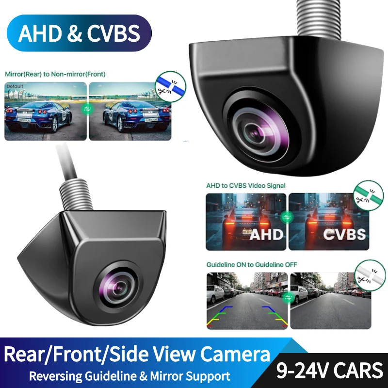 AHD-CVBS-1080P-Car-Backup-Cam-Waterproof-9-24V-Reverse-Camera-Rear ...