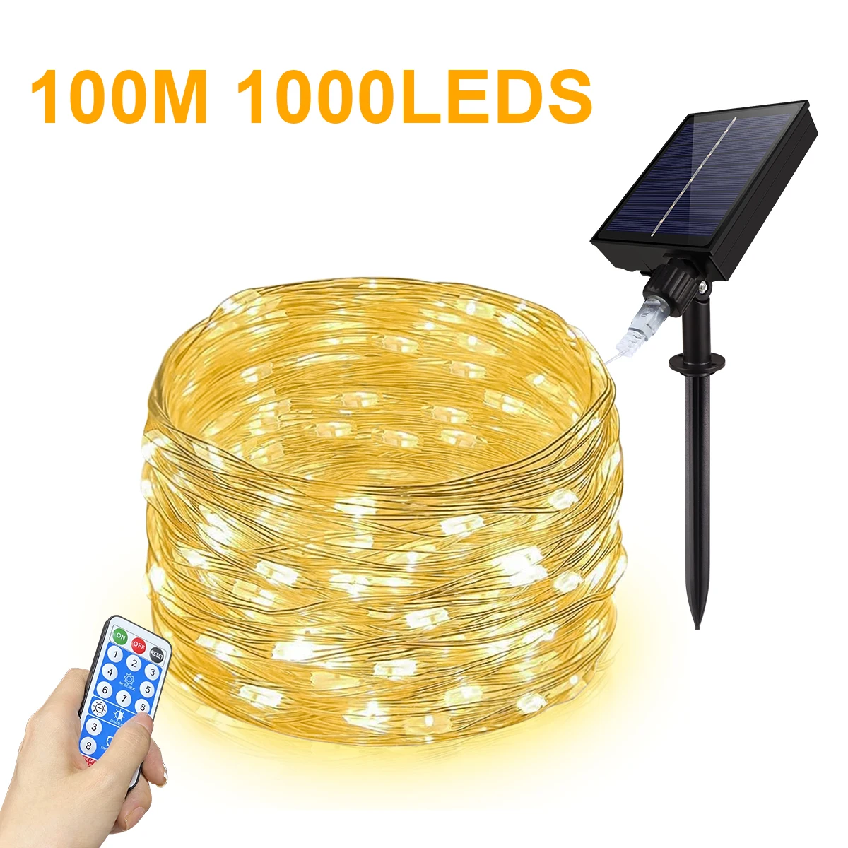 Fast-Charge-Solar-String-Fairy-Christmas-Light-100M-1000-LEDS ...
