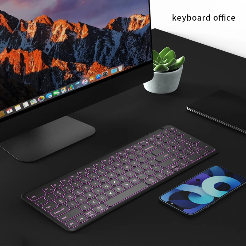 B086 New Arrival Teclado Portátil Sem Fio Compatível Teclado Multi ...