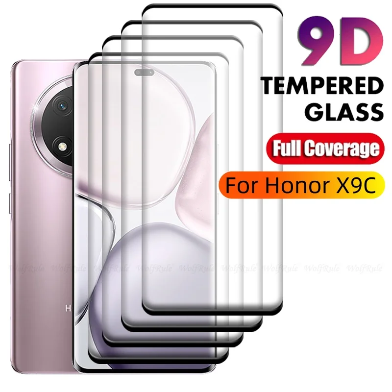 1-2-3-4-PCS-For-Honor-X9C-Glass-Honor-X9C-Tempered-Glass-Protective-9D ...