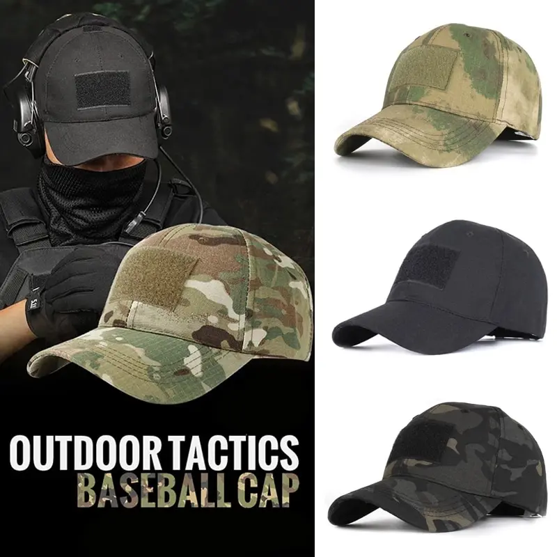 Camo Mens Baseball Cap Camouflage Sports Cap Adjustable Hats for ...