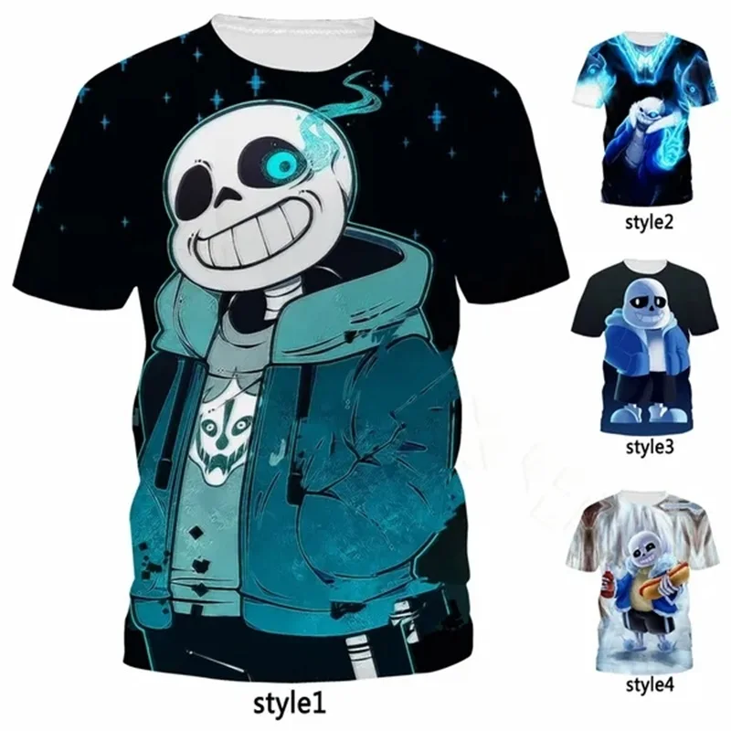 Camisetas-con-estampado-3D-de-Vedio-Game-Undertale-Sans-para-hombre-y ...