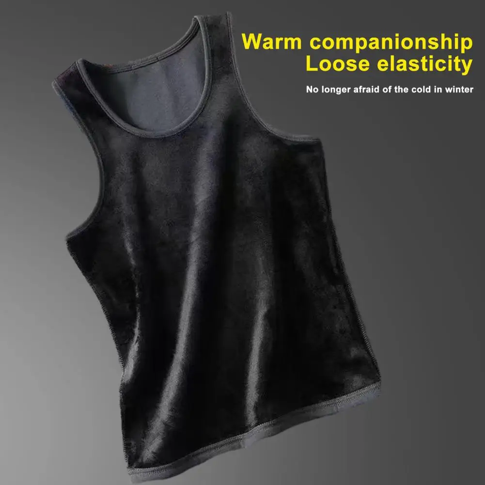 Men Thick Tank Top Men Winter Tank Top Soft Thermal Men's Vest Slim Fit ...