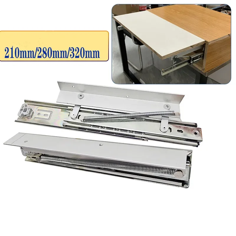 Heavy Pull Out Pop Up Slide Rail Supporting Bracket Furniture Table Top ...