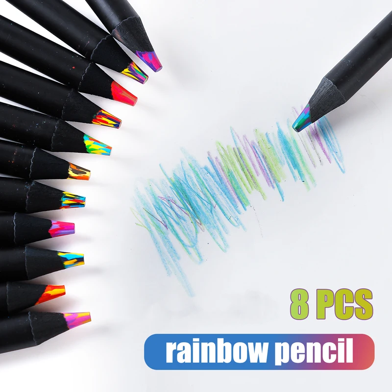 8pcs-Crayon-Color-Pencil-Set-Rainbow-Pencils-for-Kids-Gifts-Wood-Multi ...