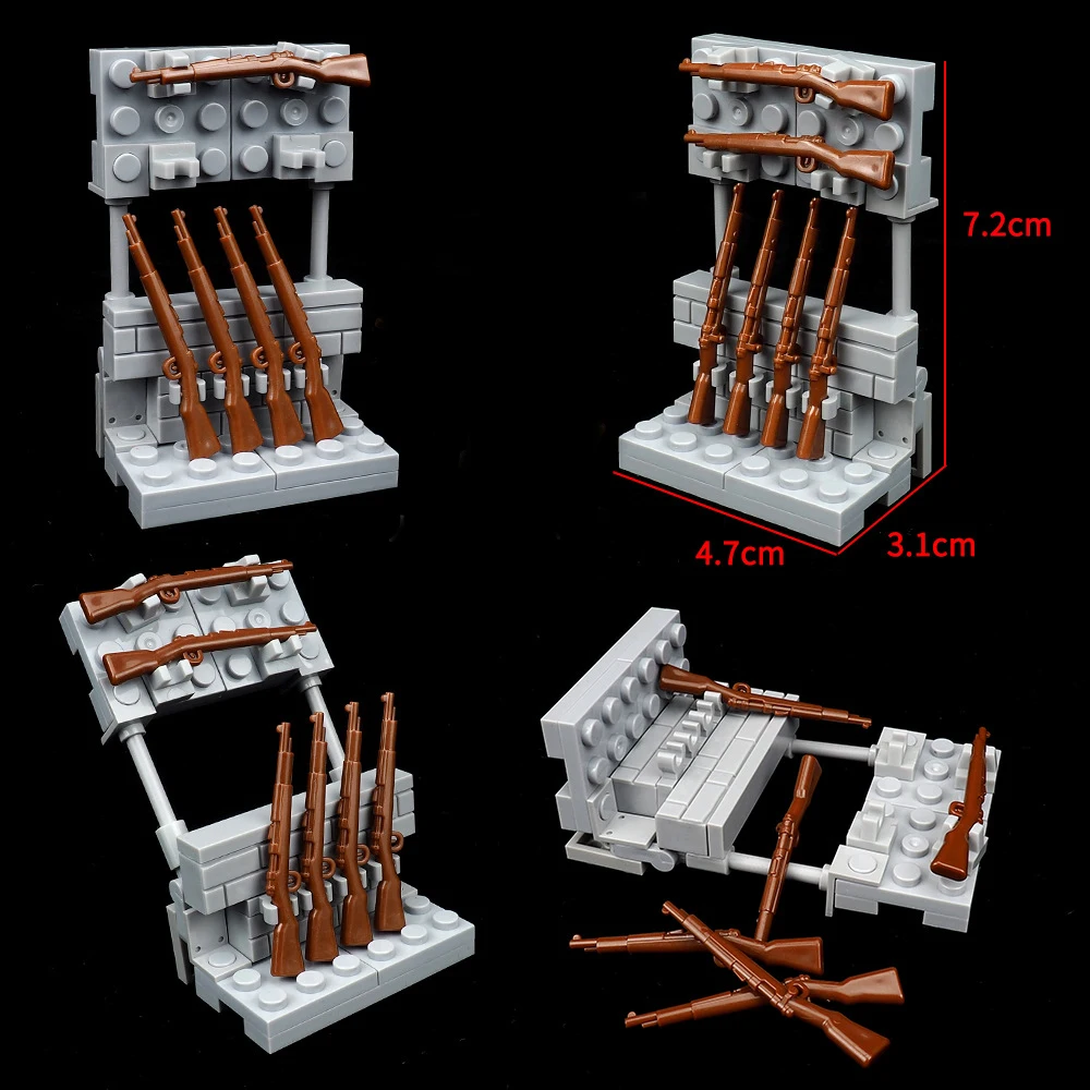 MOC-1PCS-Military-Weapon-Depot-Sniper-Gun-Building-Blocks-War-Soldier ...
