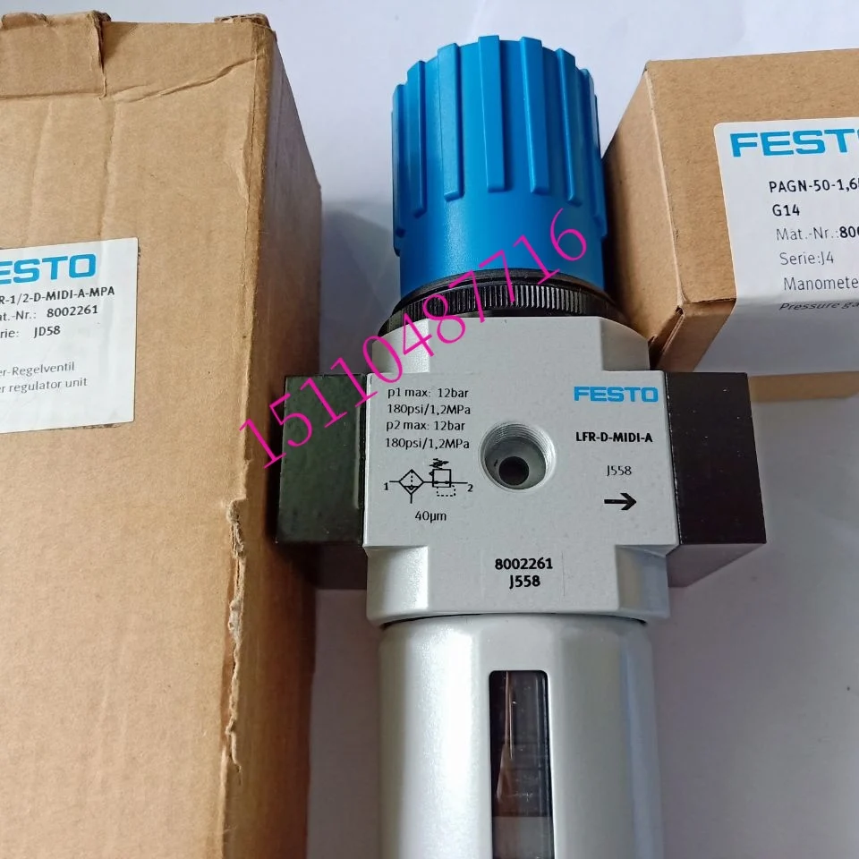 Festo-FESTO-Automatic-Drainage-Filter-LFR-1-2-D-MIDI-A-159585-Authentic ...