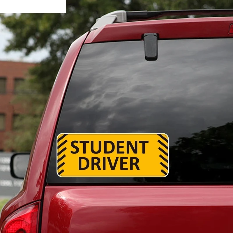 18cm-Student-Driver-Car-Sticker-Motorcycle-Accessories-Decal-Waterproof ...