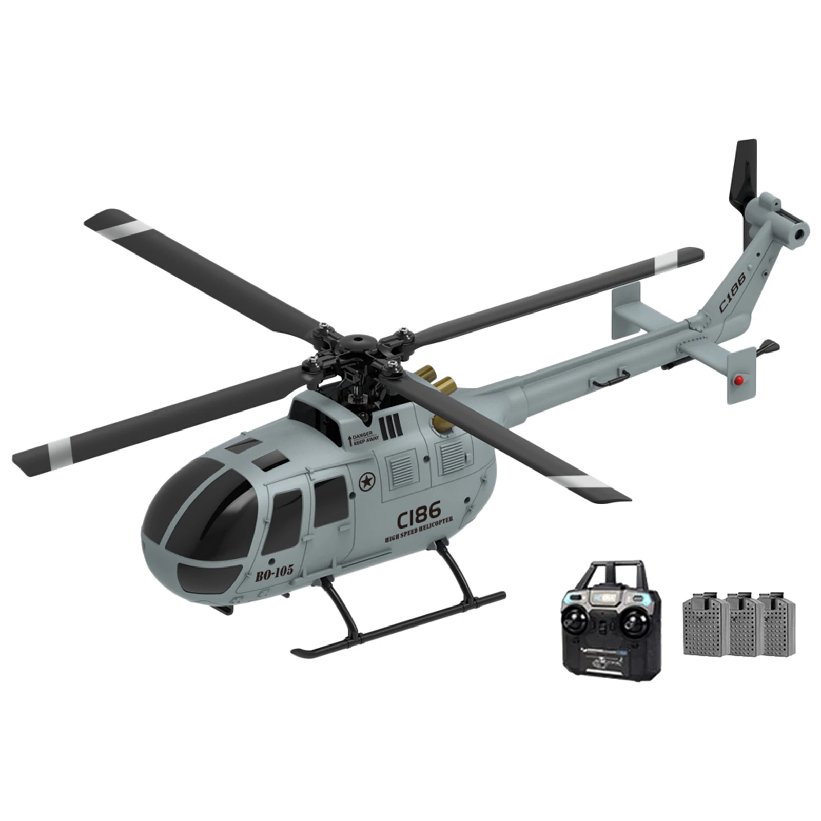 C186 2.4G RC Helicopter 4CH 6 Axis Gyro for Stabilization Air Pressure ...