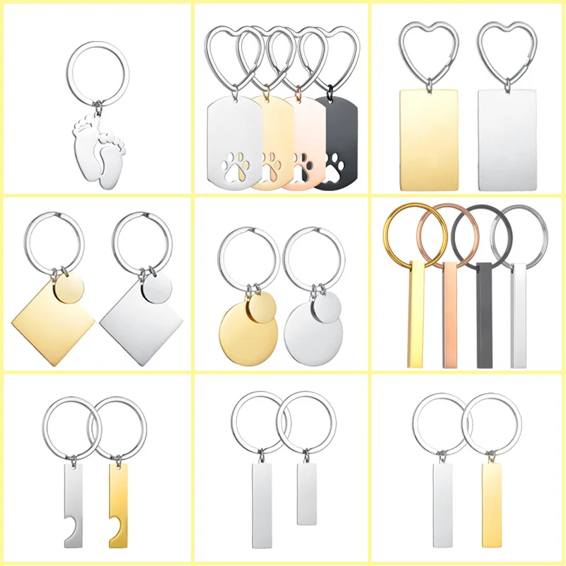 5pcs-Lot-Stainless-Steel-Keychain-Blank-To-Record-Metal-Charm-Keychains ...