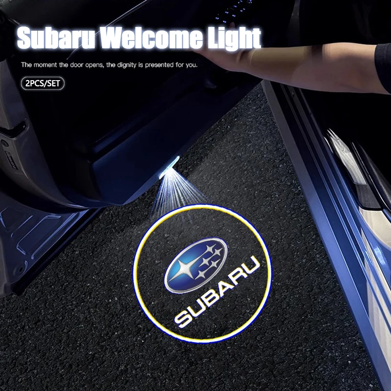 2Pcs Car Door Emblem LED Light Welcome Lamp Wireless Laser Projector ...