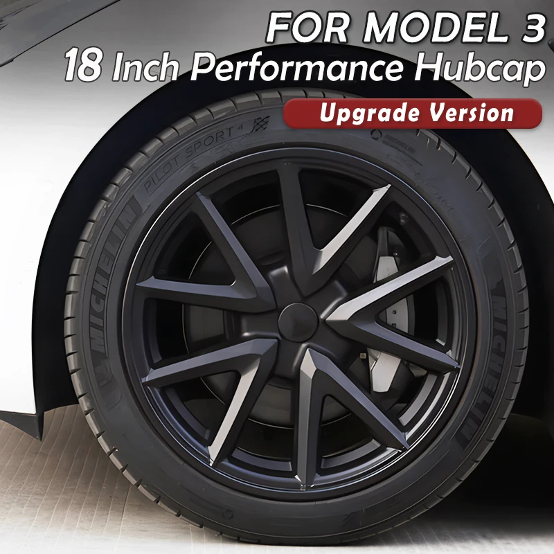 4PCS-Wheel-Caps-For-Tesla-Model-3-18-Inch-Hub-Cap-Performance ...