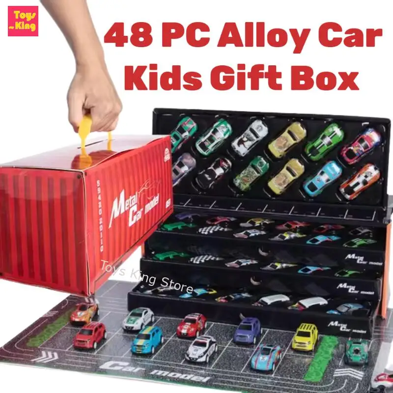 48PC-Mini-Racing-Sports-Car-Model-Box-Set-Alloy-Inertia-Kids-Toys-Pull ...