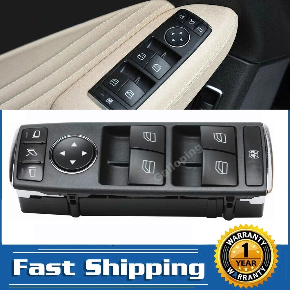 Front Driver Window Main Switch Console Lifter Button for Mercedes Benz ...