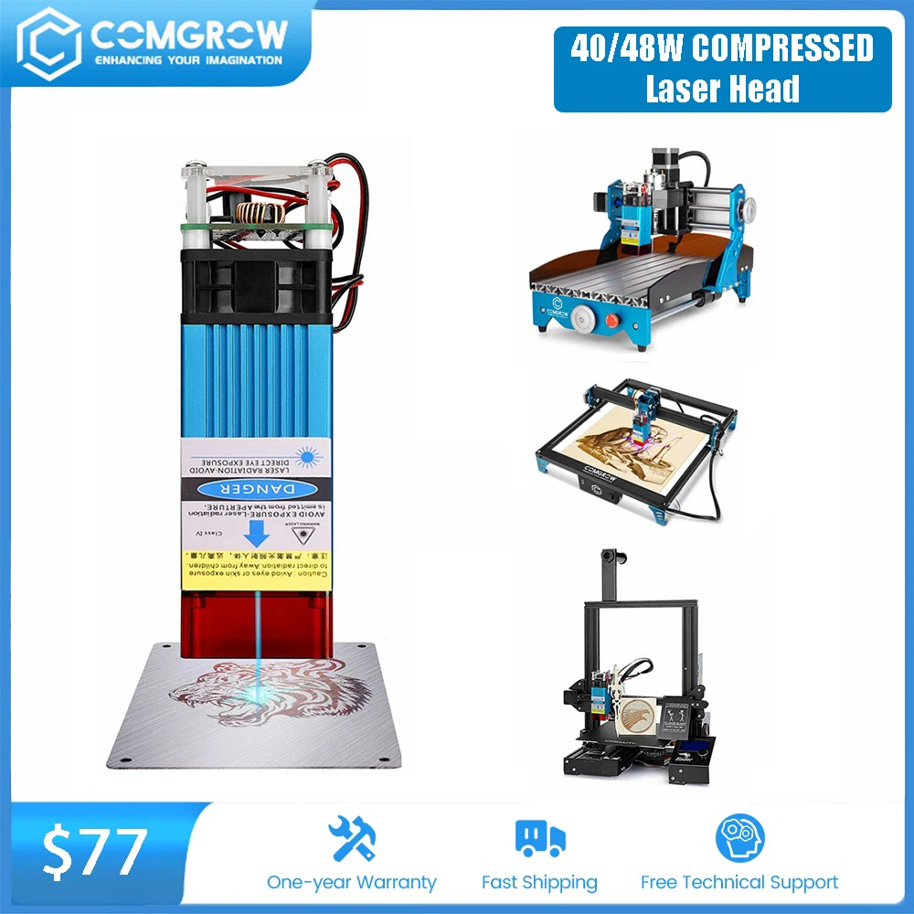 COMGROW-48W-Compressed-Laser-Engraver-Kits-3018-CNC-Laser-Cutting ...