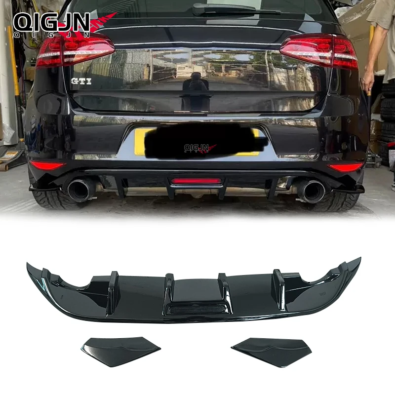For-Volkswagen-Golf-MK7-Golf-MK7R-RL-Car-Rear-Bumper-Diffuser-Flag ...