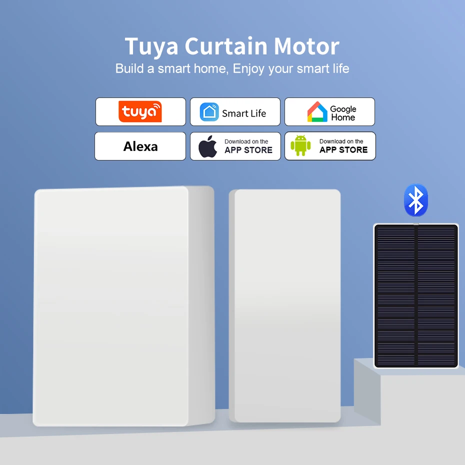 TUYA Smart Curtain Motor Smart Life Customized Electric Curtain with ...