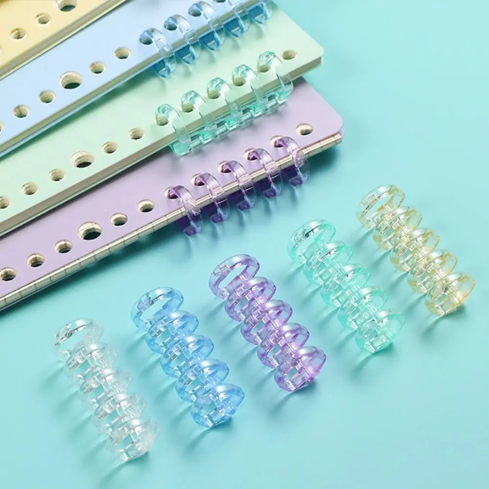 10Pcs Binding Spines Snap Split Binder Rings Learning Cards A4 A5 A6 ...