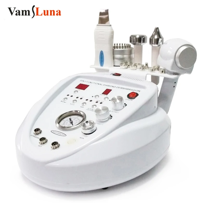 5 In1 Diamond Peeling Dermabrasion Skin Scrubber Microcurrent Face Lift ...