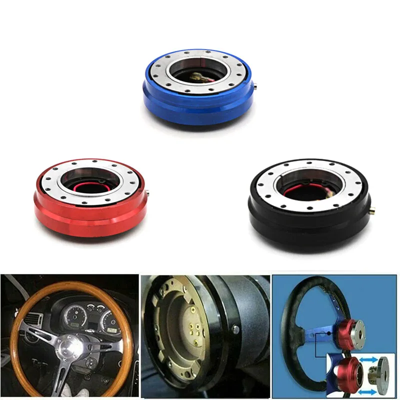 Universal Car Interior Parts Thin Version 6 Hole Steering Wheel Quick ...