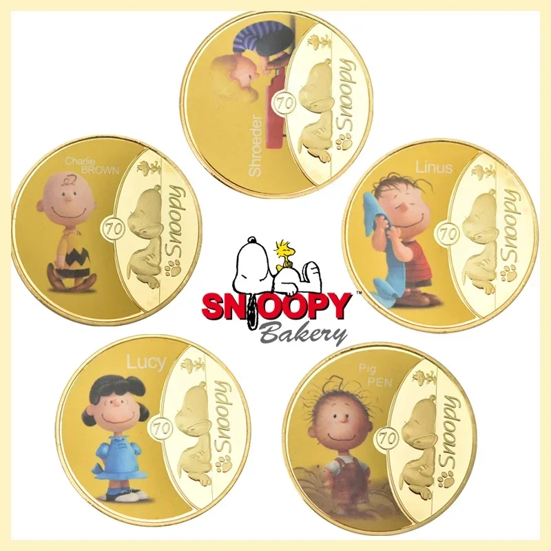 Kawaii-Snoopy-Commemorative-Coin-Cute-Cartoon-Peripheral-Collection ...