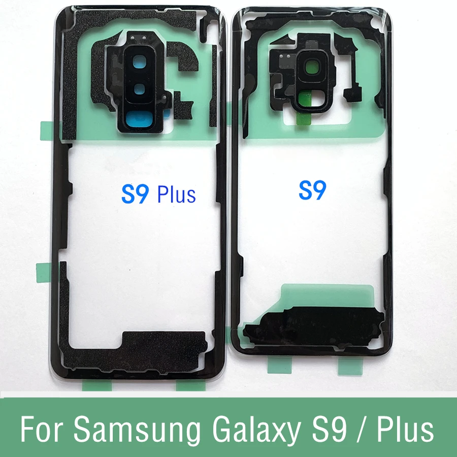 For-Samsung-Galaxy-S9-Plus-Battery-Cover-Back-Glass-Panel-Rear-Housing ...