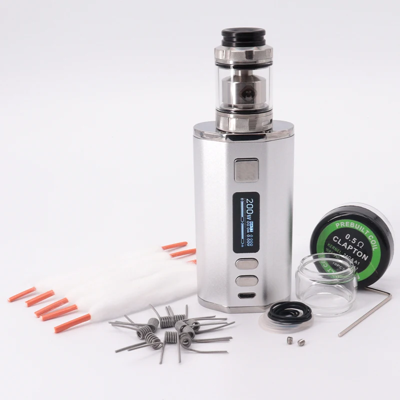 Vape 200w Box Mod Smoke Vaper Kit Electronic Cigarette 4000mah Build-in ...