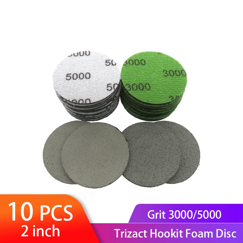 2inch-50mm-Trizact-Hookit-Foam-Disc-Wet-Dry-Spong-Sandpaper-Disc-3000 ...