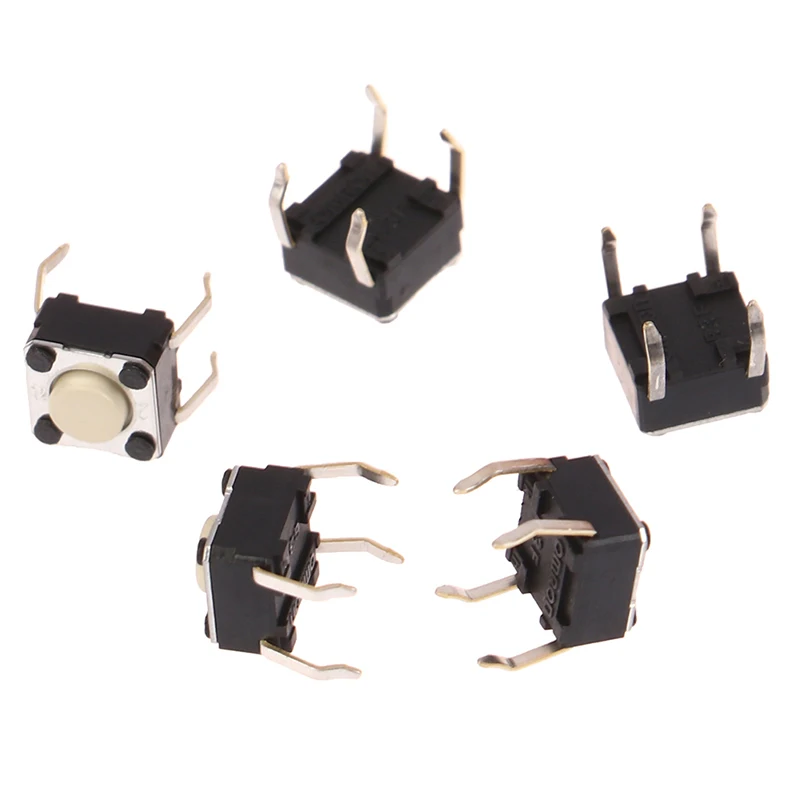5Pcs 6*6*4.3mm Light Touch Switch Micro Switch Mouse Push Button ...