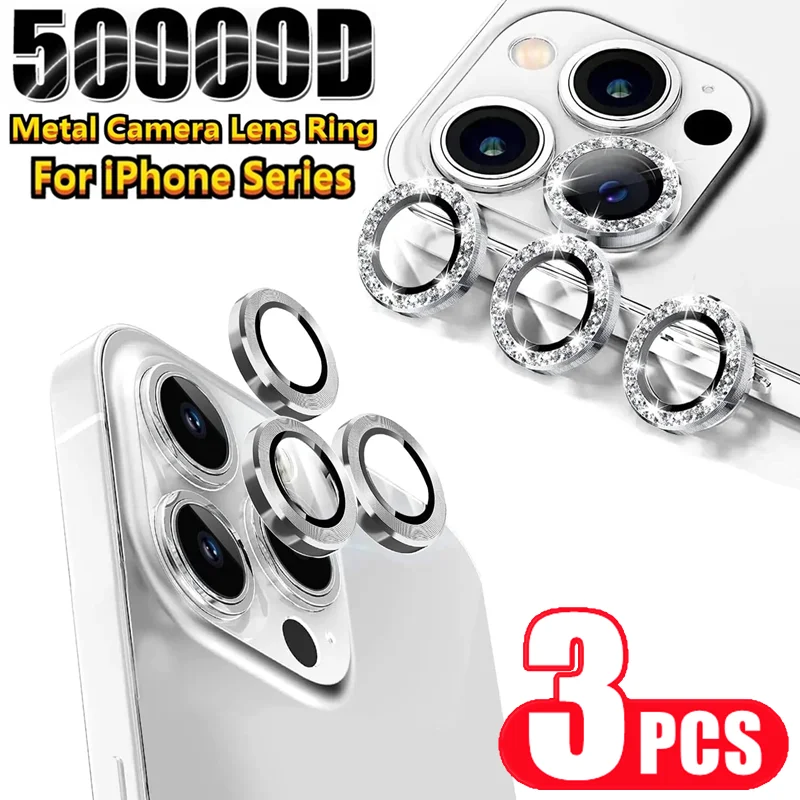 Diamond-Camera-Lens-Protector-Glass-for-iPhone-13-11-12-14-Pro-Max-Back ...