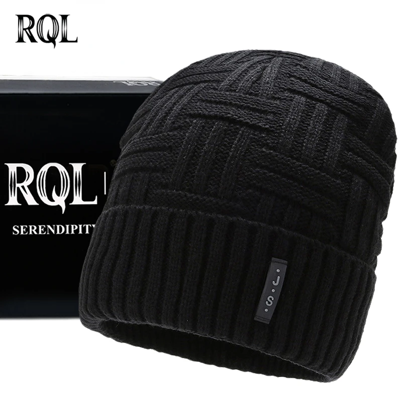 Men's And Women's Winter Knitted Beanie Hat Keep Warm Plus Velvet ...