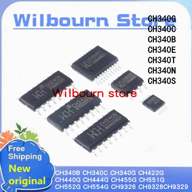 10PCS-LOT-100-NEW-CH340B-CH340C-CH340G-CH422G-CH440G-CH444G-CH455G ...