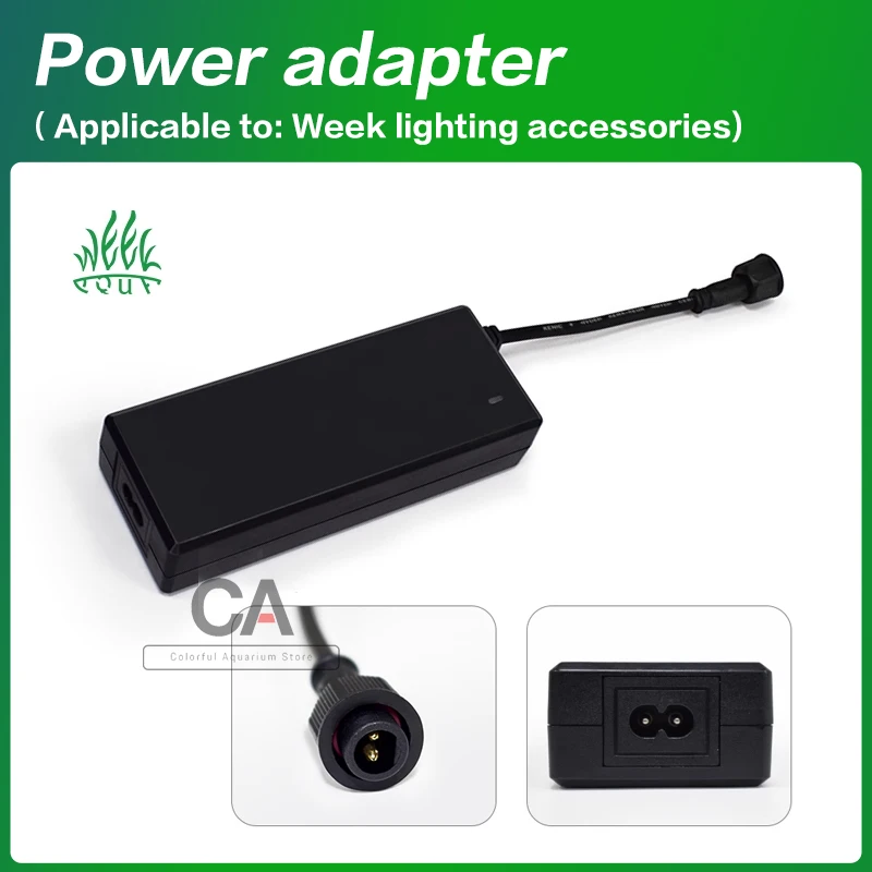 Week Aquarium Light, Water Grass Light, Lamp Accessories, Power Adapter ...