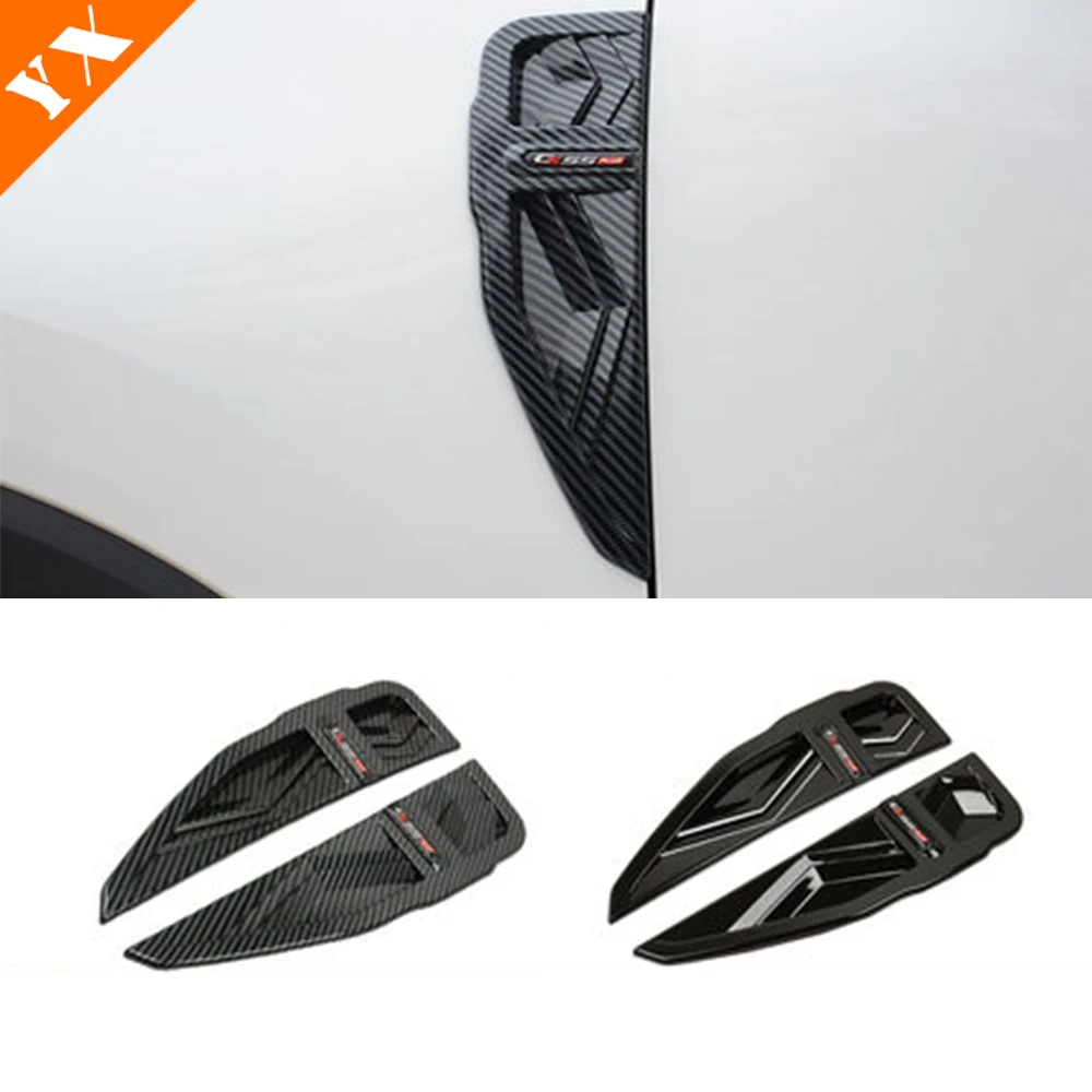Carbon-Black-Car-Side-Wing-Fender-Door-Emblem-Badge-Stickers-Garnish ...
