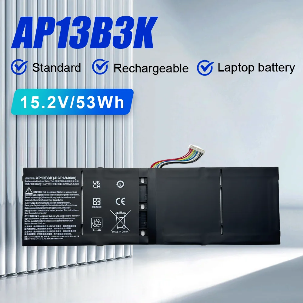 AP13B3K Laptop Battery 15.2V53WH for Acer Aspire V5-472 V5-472G V5-472P ...
