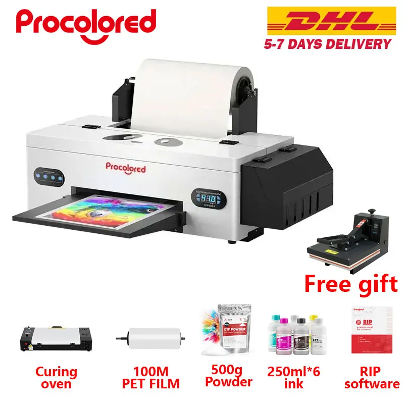 Procolored-DTF-Transfer-Printer-A3-L1800-DTF-Printer-T-Shirt-Printing-Machine-With-Curing-Oven ...