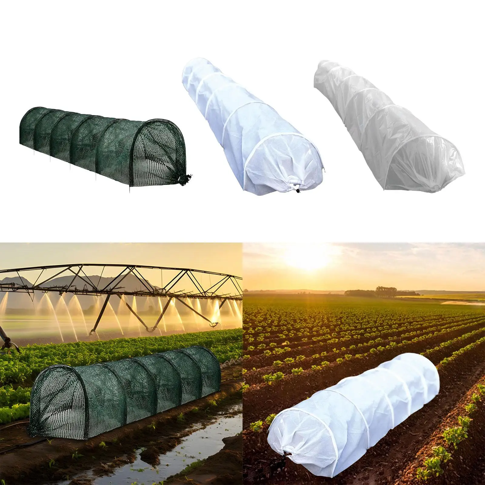 Patio House Tunnel Plant Row Cover Quick Release Gardening Cloche Shade ...