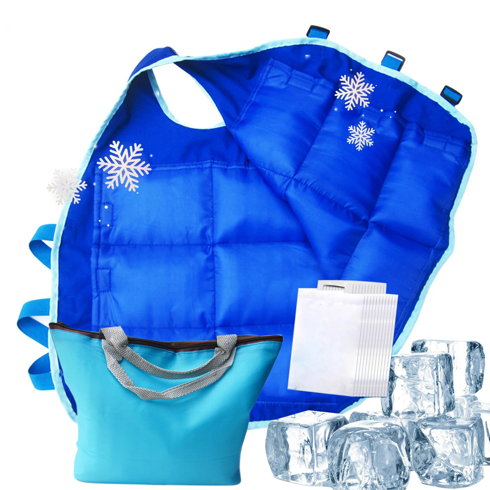 Ice Bag Vest Summer Cooling Vest With Ice Packs Cooling Gear For Hot ...