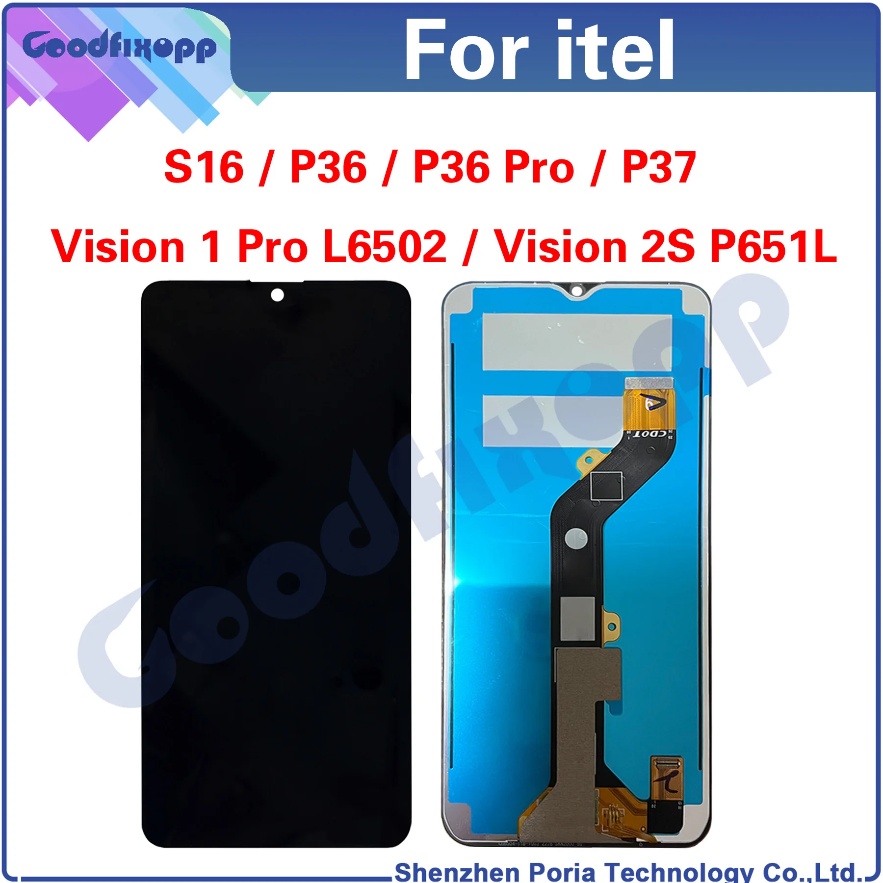 For-itel-Vision-1-Pro-L6502-2S-P651L-S16-P36-P37-LCD-Display-Touch ...