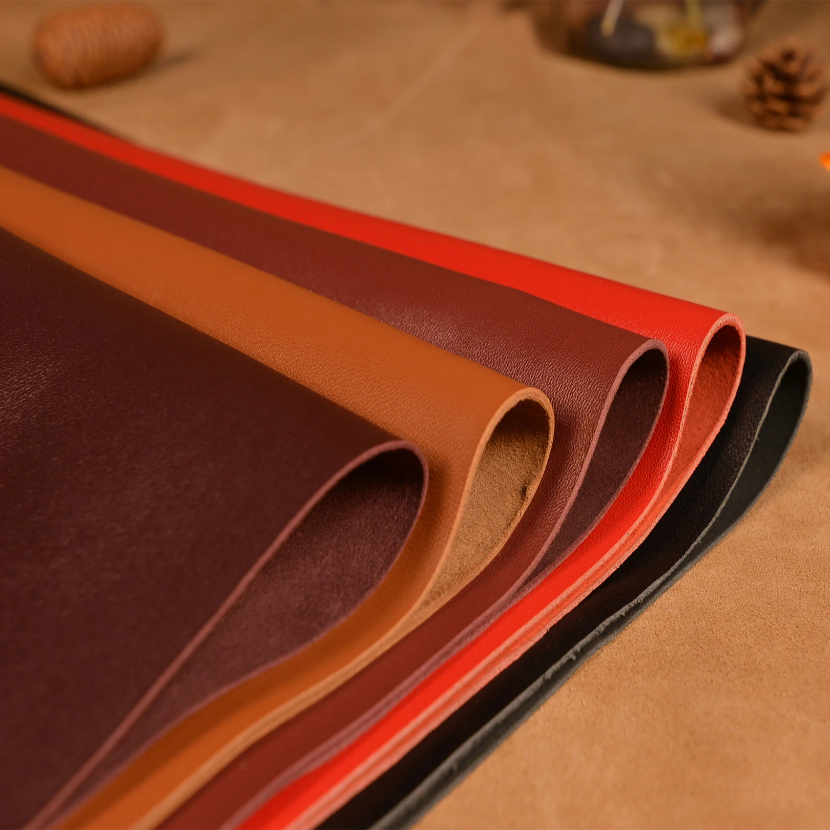 1mm thickness Lambskin Leather Sheet, Soft Sheepskin Tooling Leather ...