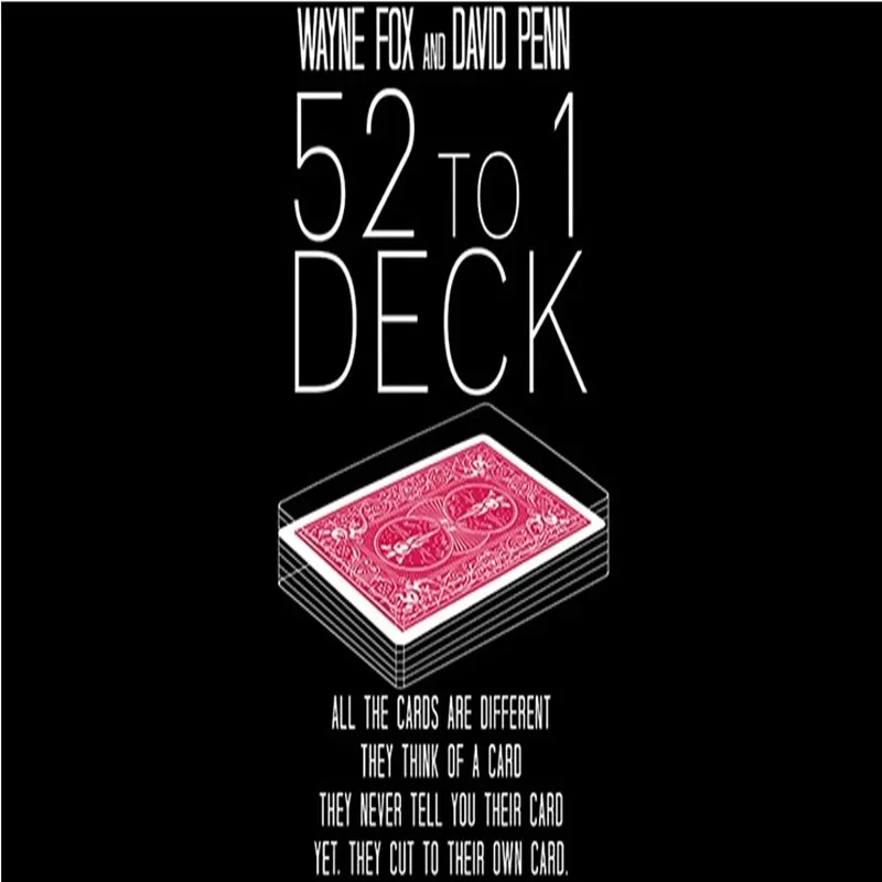 The-52-To-1-Deck-Gimmicks-Card-Magic-Tricks-Illusions-Close-Up-Magic ...